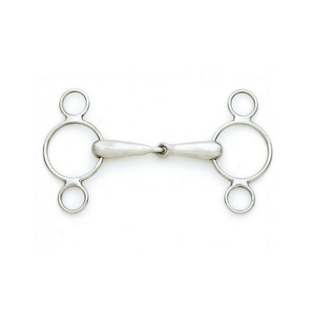 Jake Adams Hollow Mouth French Link 2 Ring Bit