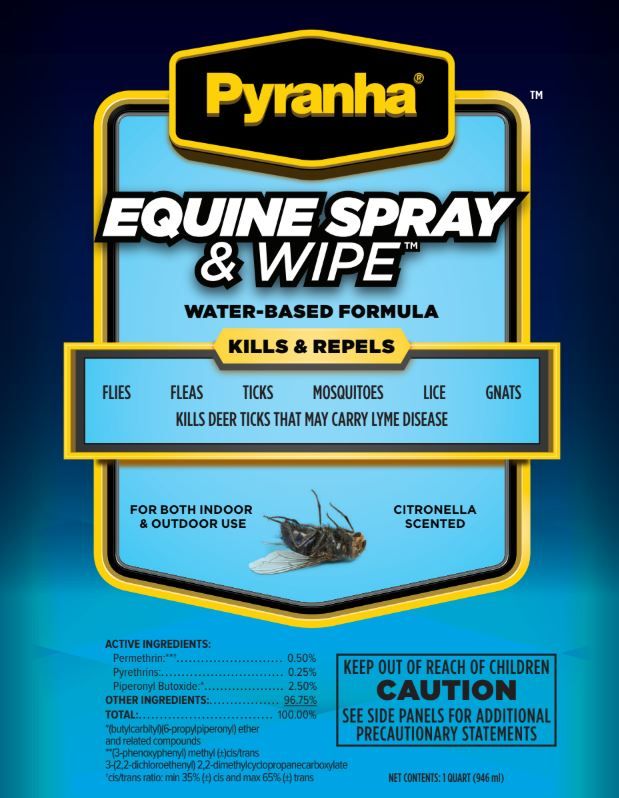 Pyranha Wipe N Spray Fly Spray Gallon - 128 oz
